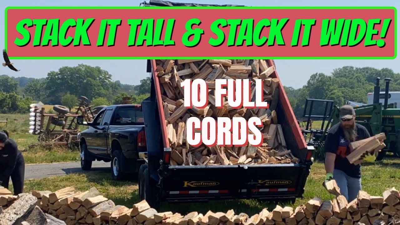 FILLING A 10 CORD FIREWOOD ORDER - #148 - YouTube