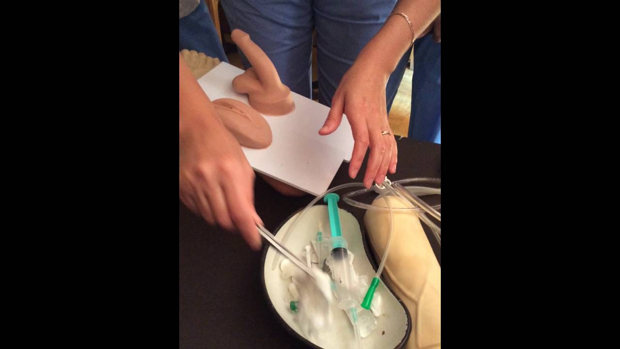 injection + catheter - YouTube