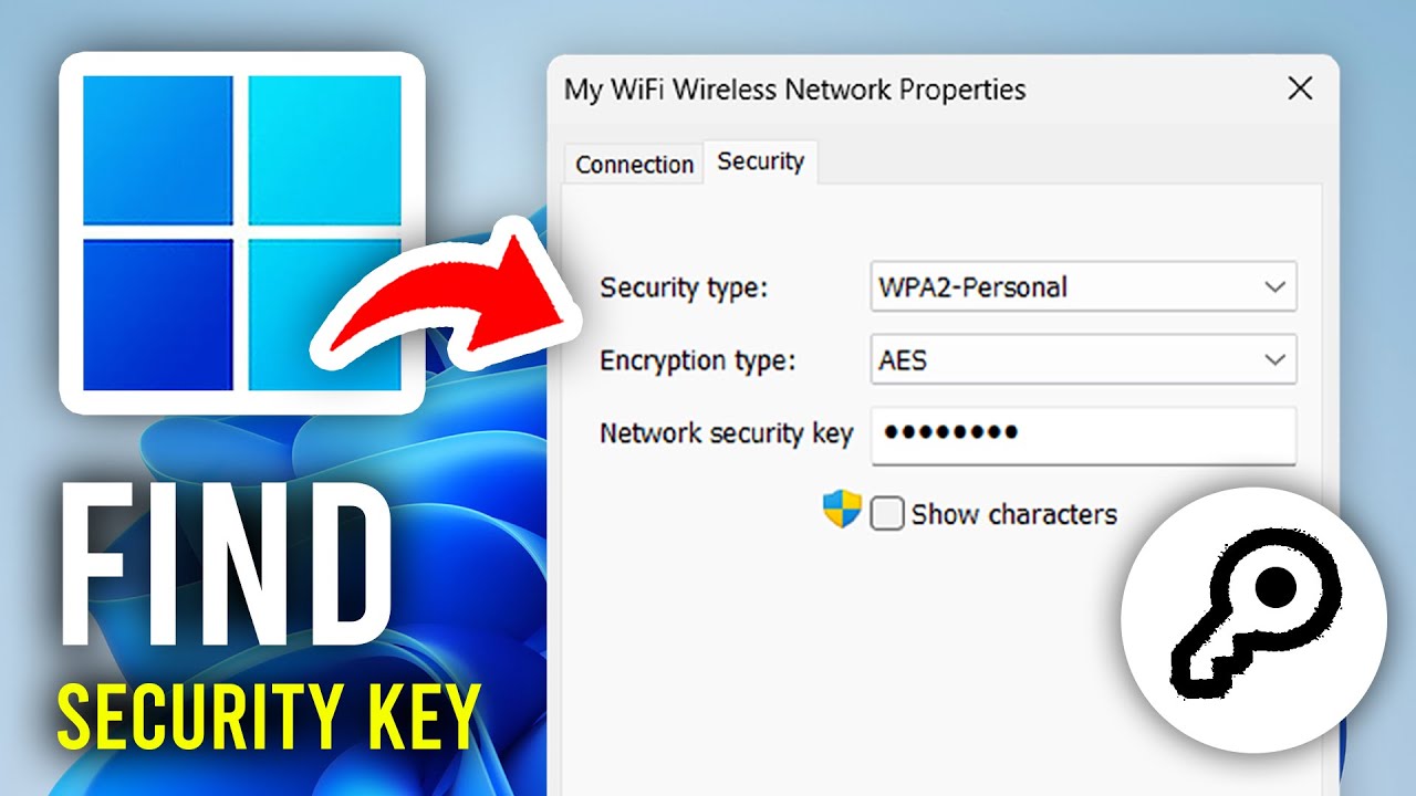 How To Find Wireless Security Key In Windows 11 & 10 - Full Guide - YouTube