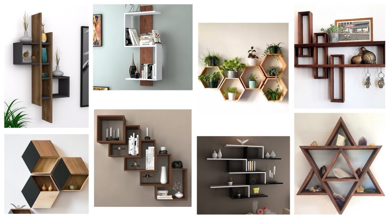 Simple and unique wall rack design || #walldecor #walldecorationideas # ...