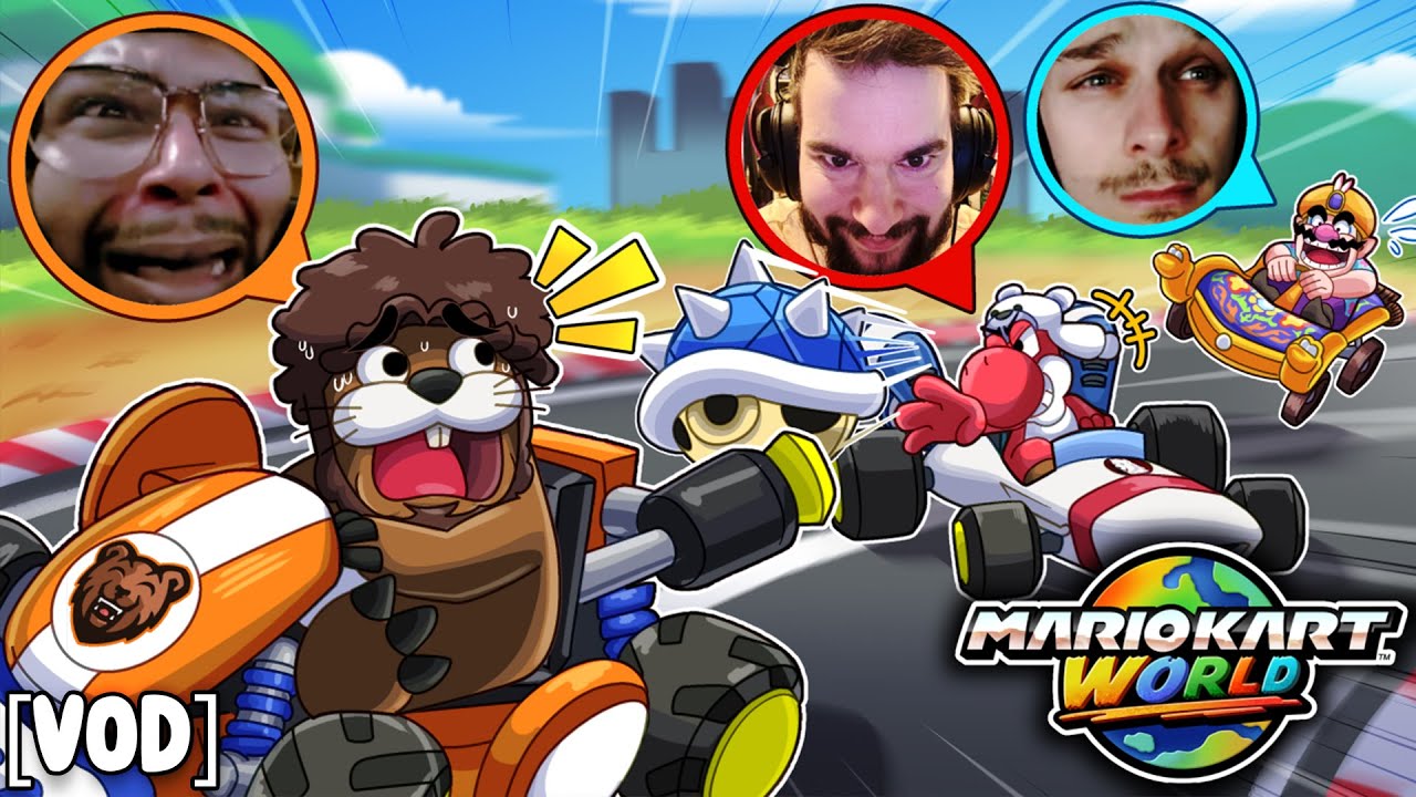MARIO KART WORLD WITH FACECAMS IS HILARIOUS [Rectrixx VOD] - YouTube