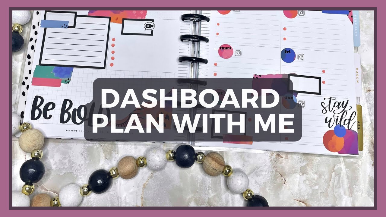 Plan with Me | Classic Dashboard Spread | The Sticker Party Stickers ...