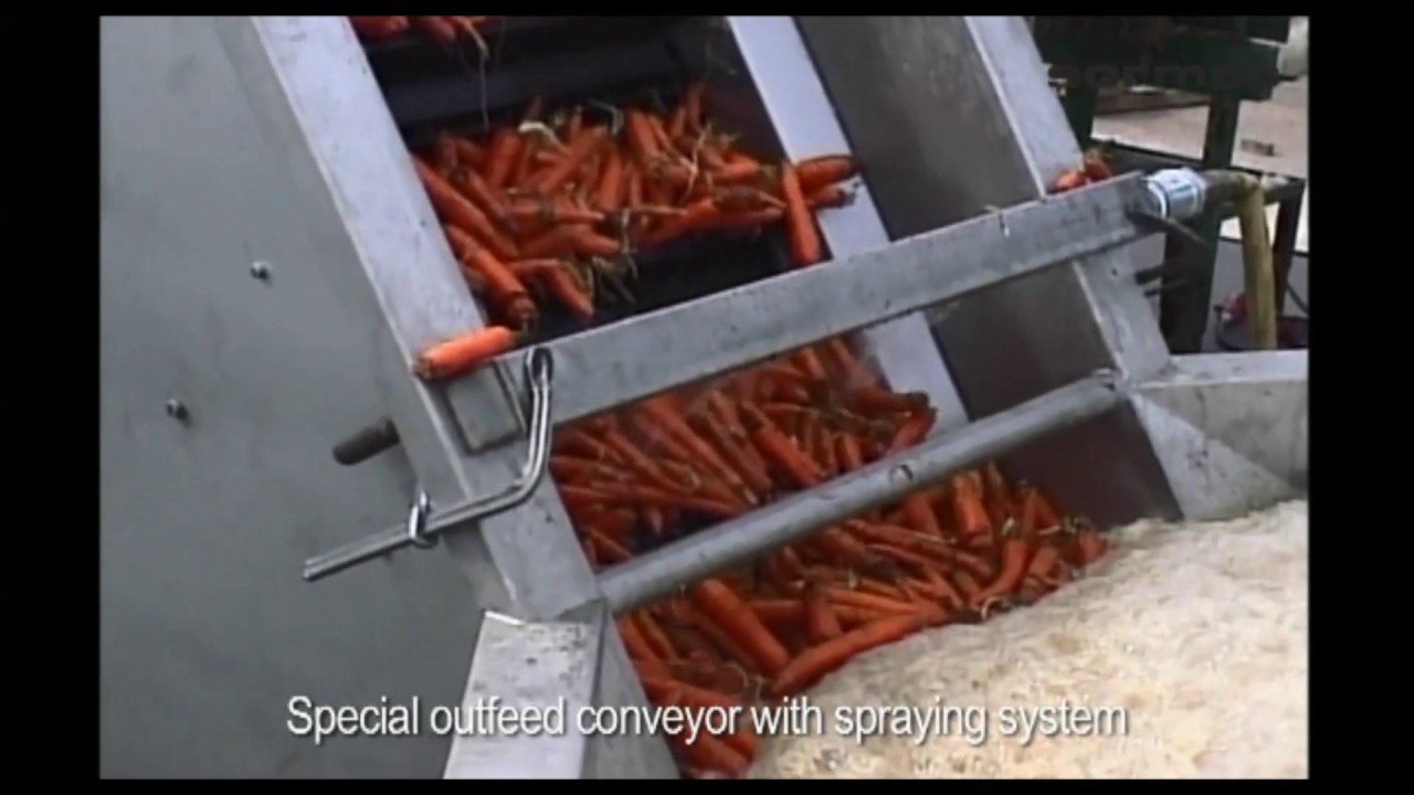 Sormac pre-soaking tank for carrots type VB-20 - YouTube