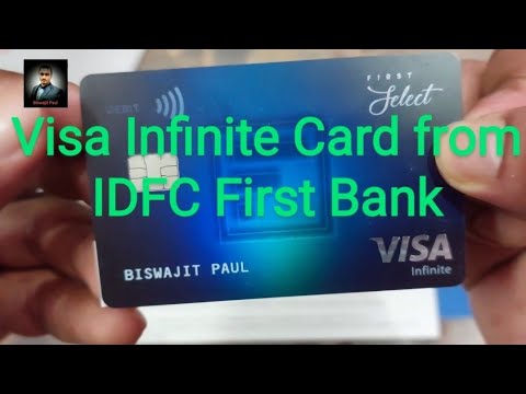 My first Visa Infinite Debit Card 😀 from IDFC First Bank ️ Please ...