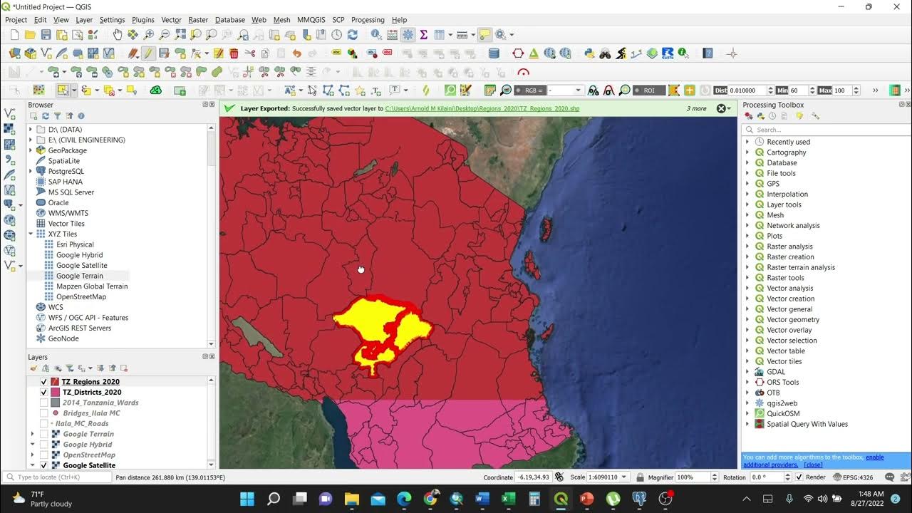 Merging Selected Features In Qgis Youtube