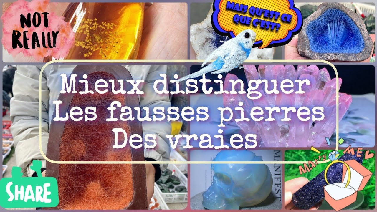 Comment différencier les fausses pierres précieuses des vraies. - YouTube