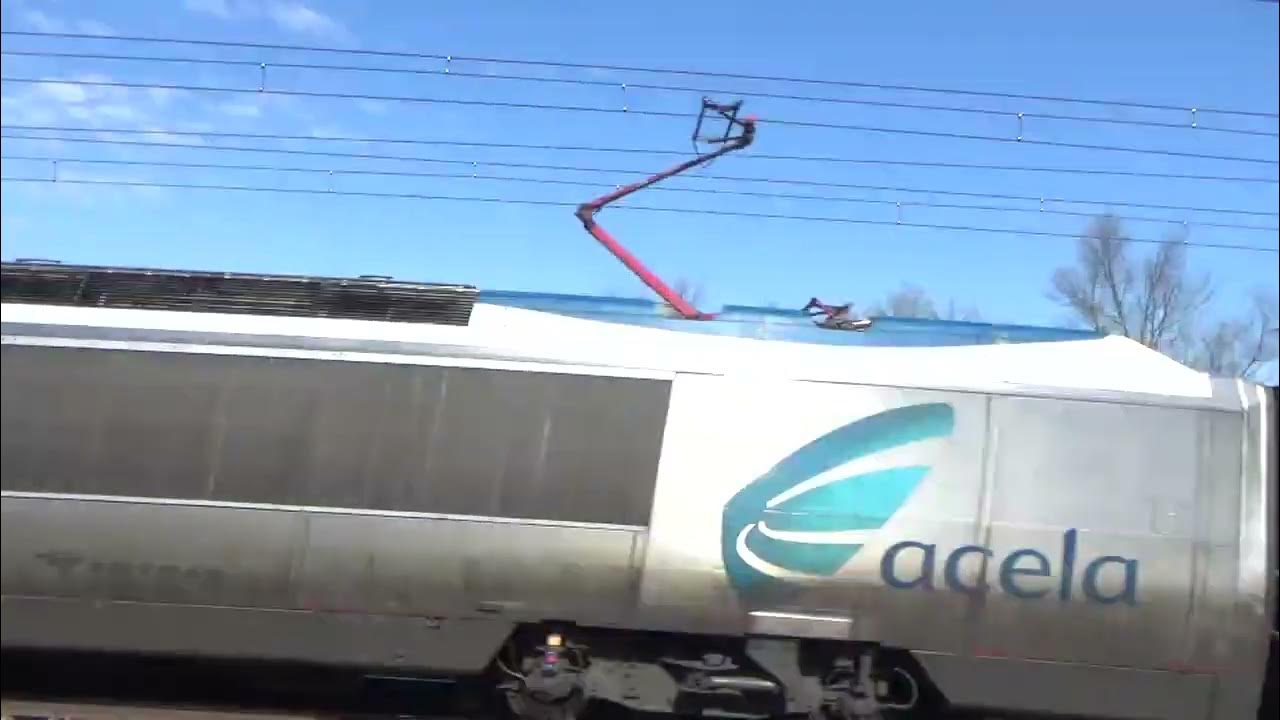 Amtrak Acela Train at Princeton Junction - YouTube