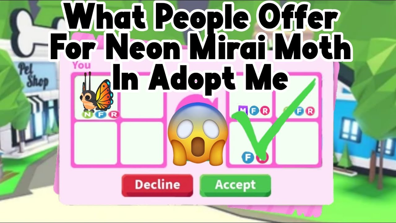 OML😱Insane Offers For New NEON Mirai Moth & NEON Mecha R4bbit In Adopt ...