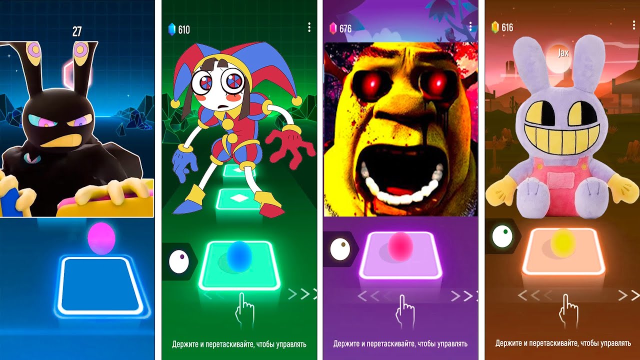 The Amazing Digital Circus, Jax Monster 🆚 Pomni 🆚 Talking Tom and Shrek ...