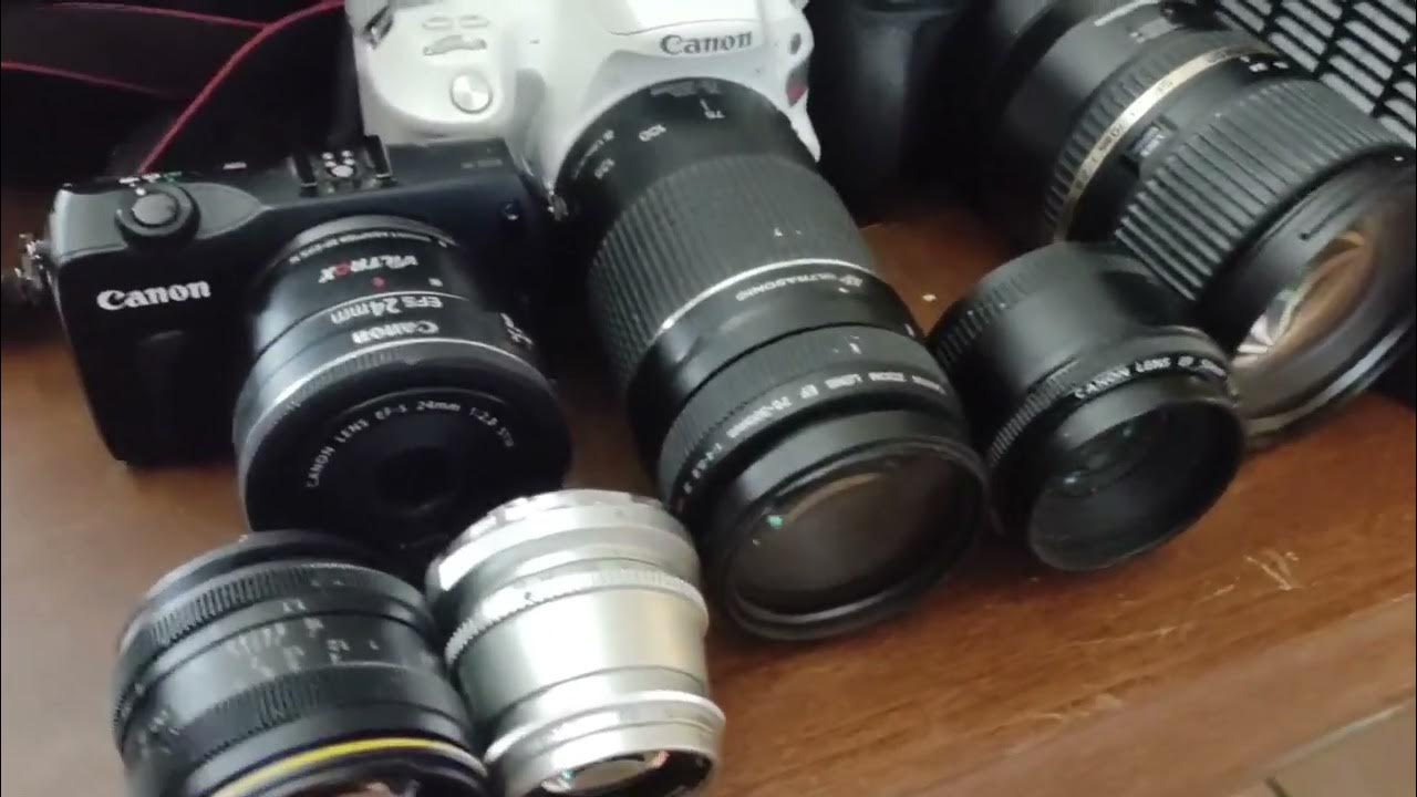 My camera lenses. EF, EF-S and EF-M lenses. - YouTube