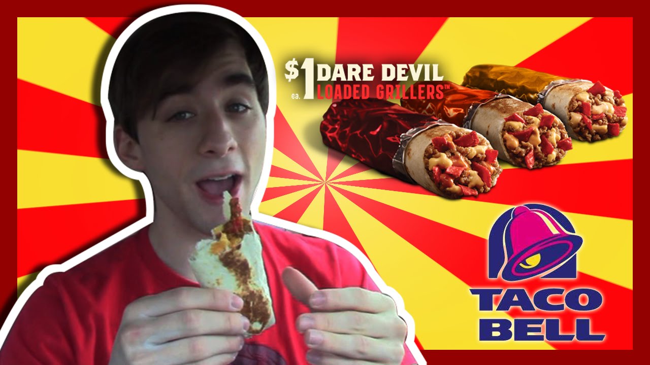Taco Bell $1 Dare Devil Loaded Grillers-The Food Review-ep.66 - YouTube