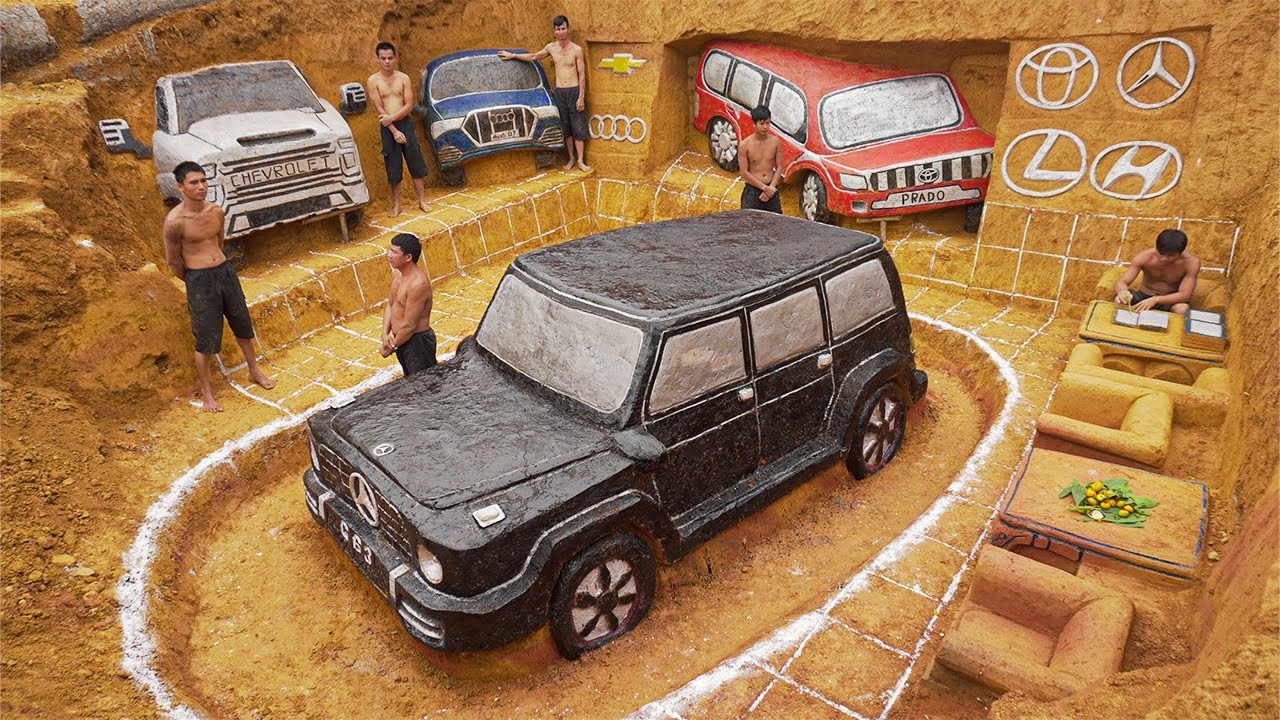Unbelievable To Build Secret Underground Garage With Million Degree ...