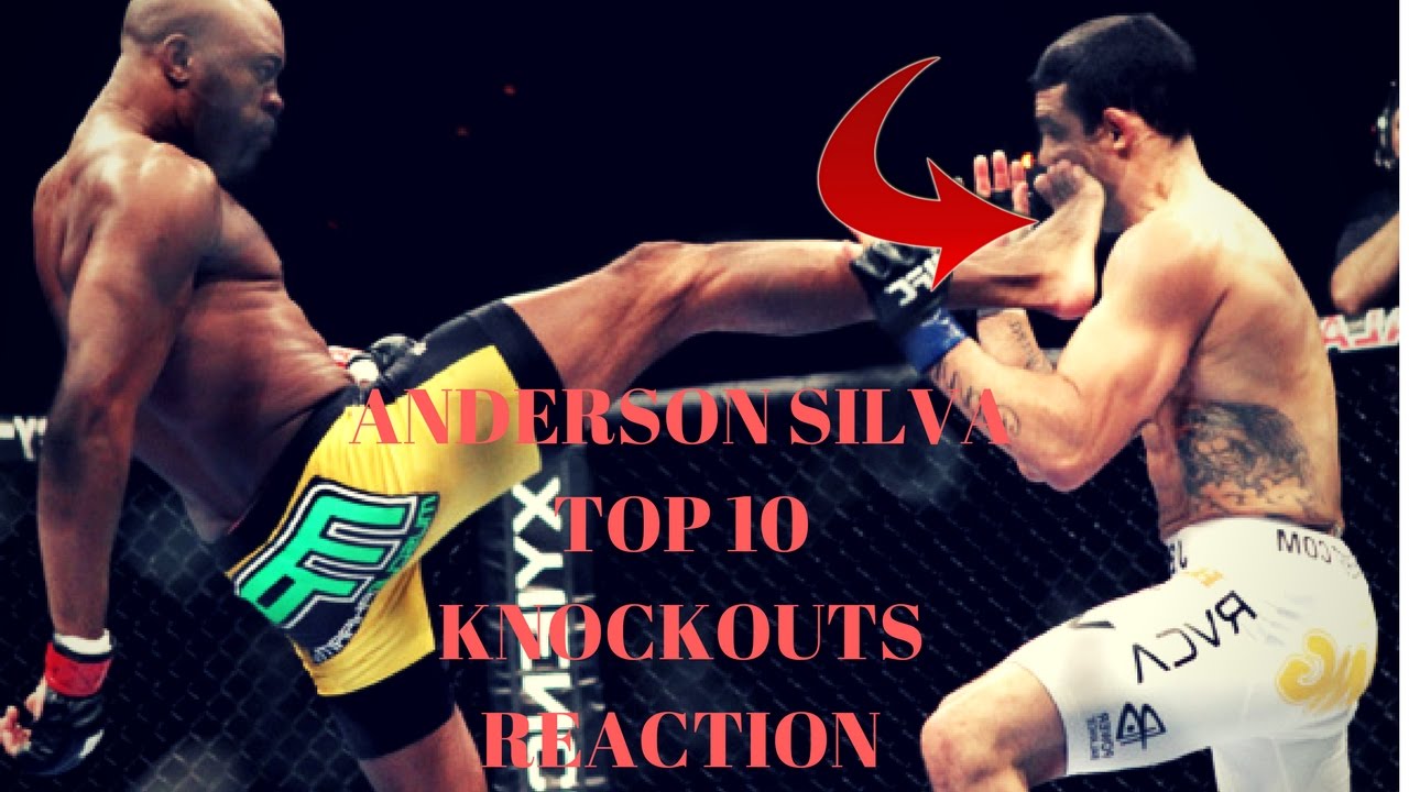 ANDERSON SILVA TOP 10 KNOCKOUTS REACTION!!! HIS KNEES ARE KILLER ...