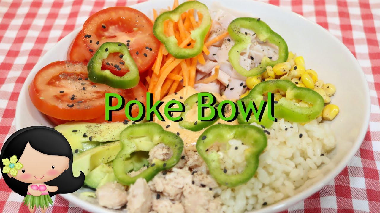 Receta de poke bowl, muy completo y sanisimo, cuidarse cuesta muy poco😋 ...