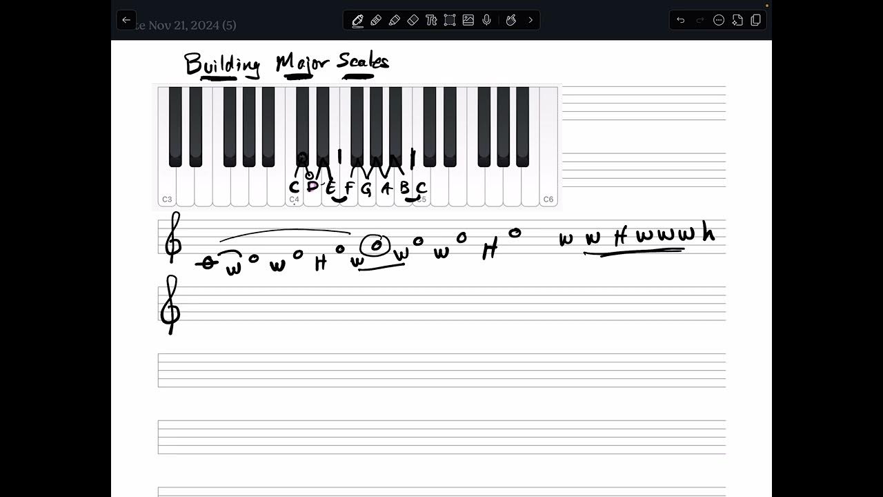Building Major Scales - YouTube