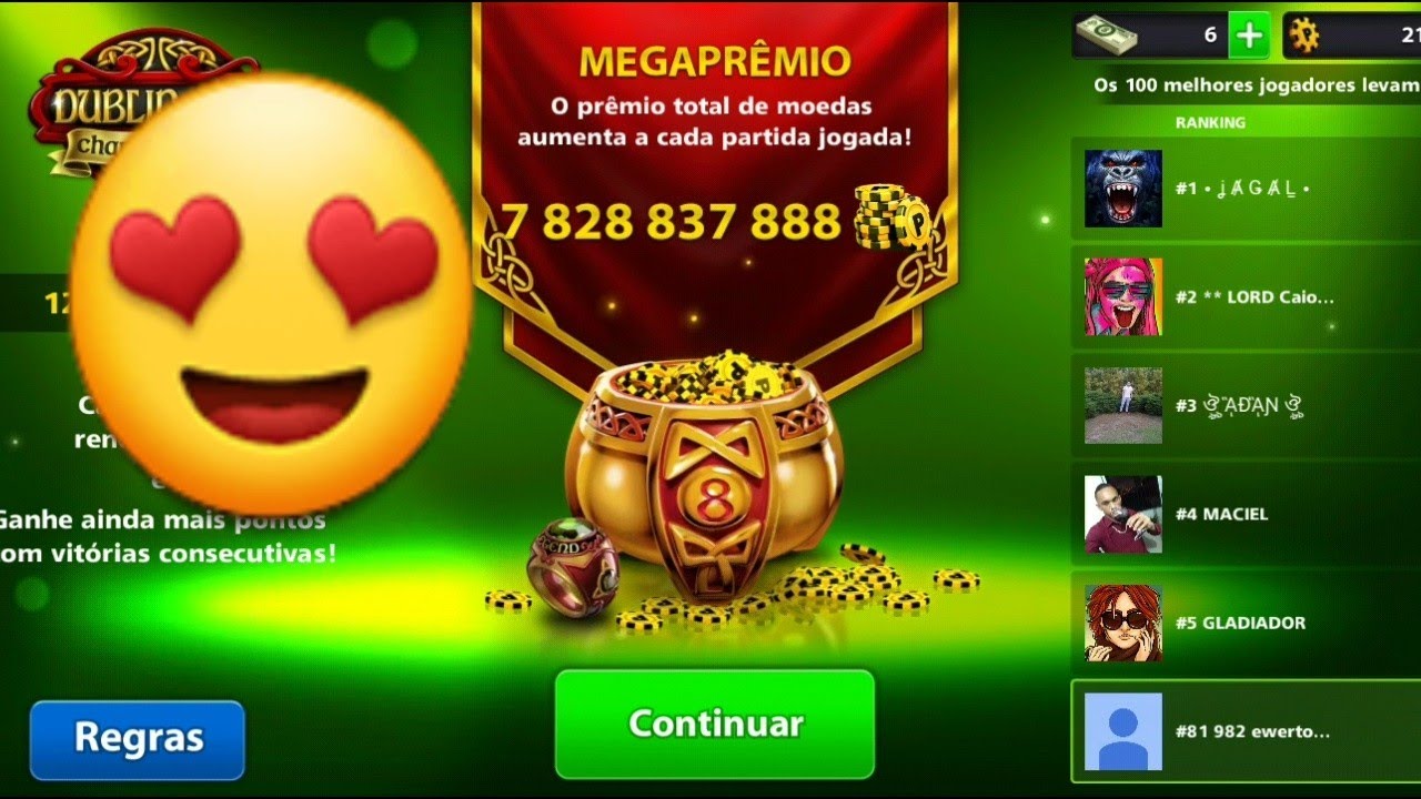 *VEJA COMO DEIXO UMA CONTA BILIONÁRIA-8BALL POOL* - YouTube