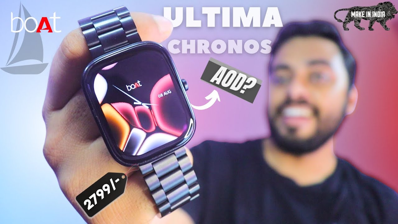 Boat Ultima Chronos SmartWatch |1.96" AMOLED Display| Metal body | BT ...