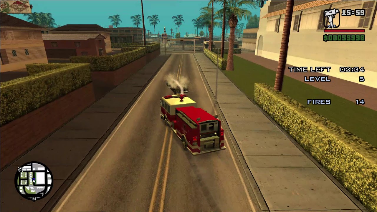 GTA San Andreas #9 Firefighter Mission - YouTube