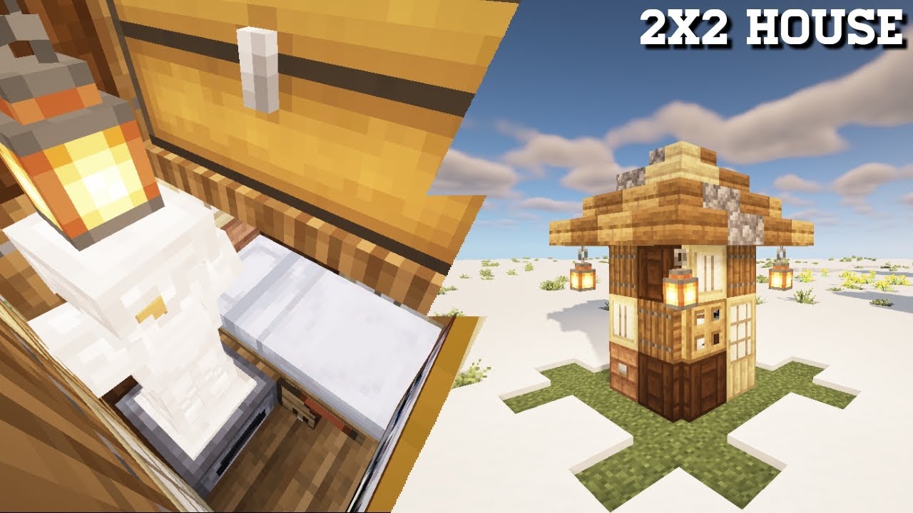 Minecraft: House 2x2 - Cara Membuat Rumah 2x2 dengan Mudah - YouTube