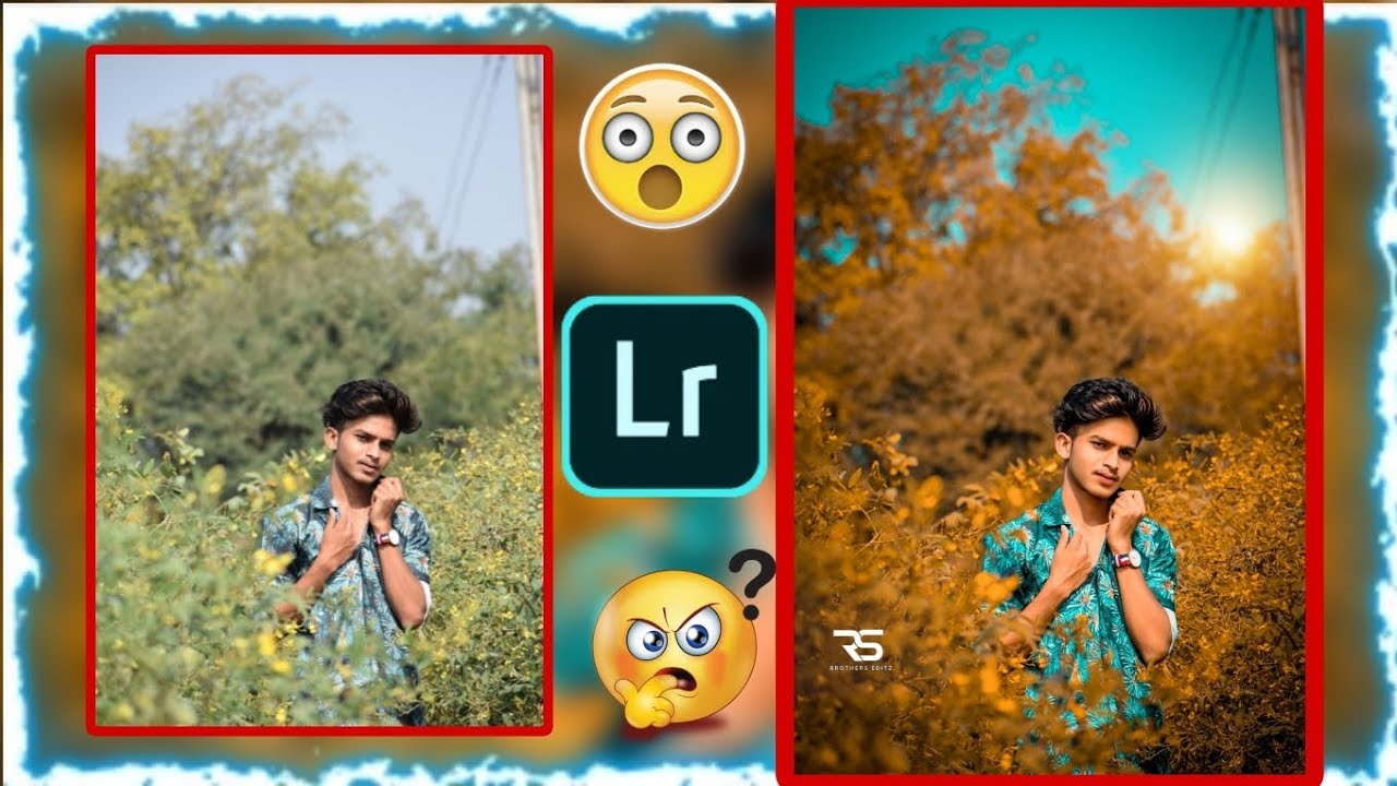 How to Lightroom background editing and sketch book face smooth - YouTube