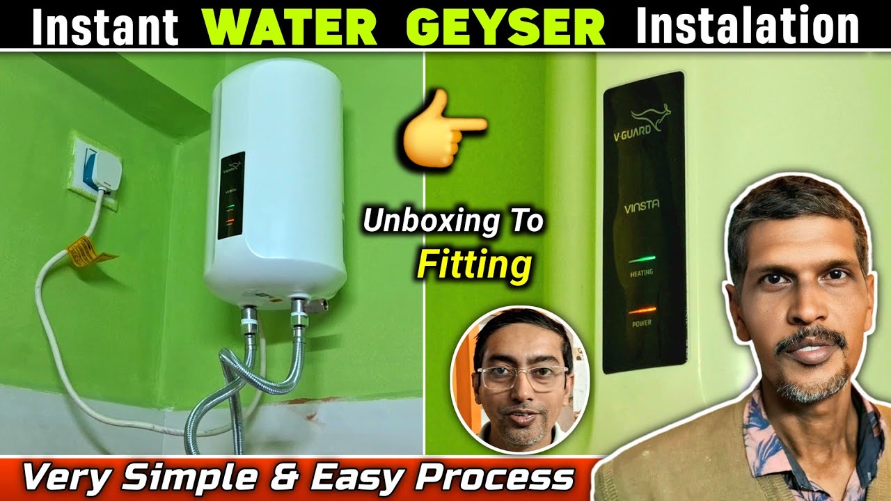 Instant Water Geyser Instalation | Water Geyser Fitting | Electric Of ...