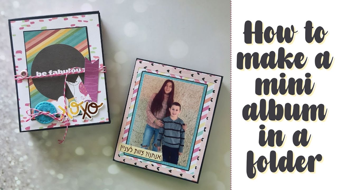 how to make a mini album in a folder - YouTube