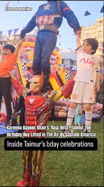 Kareena Kapoor Khan's 'Raja Beta',Taimur The Birthday Boy Lifted In The ...