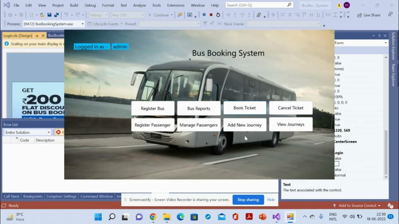 Bus Ticket Booking System | VB.net MySQL Project Tutorial | VB.net CRUD Project - YouTube