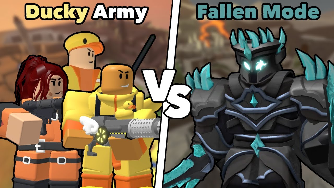 TDS Ducky Skins VS. Fallen Mode | Tower Defense Simulator [ROBLOX ...