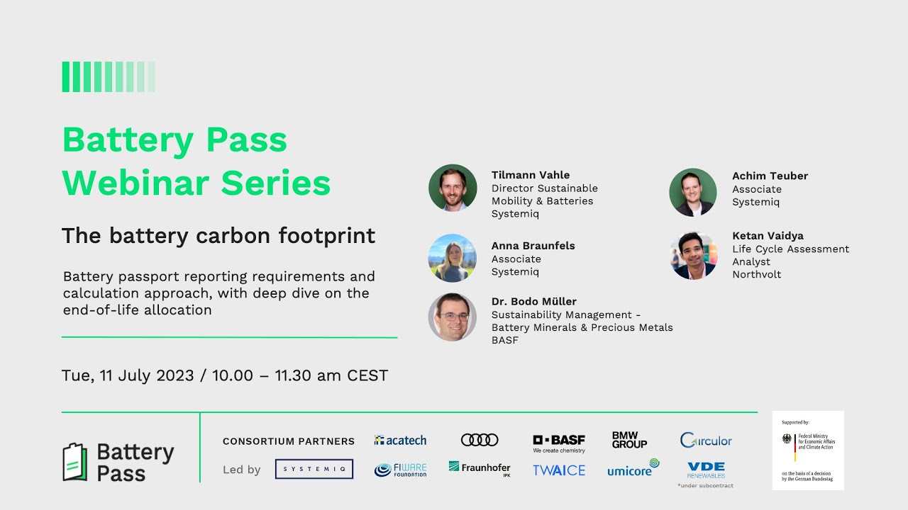 Battery Pass Content Guidance Webinar #5 - YouTube