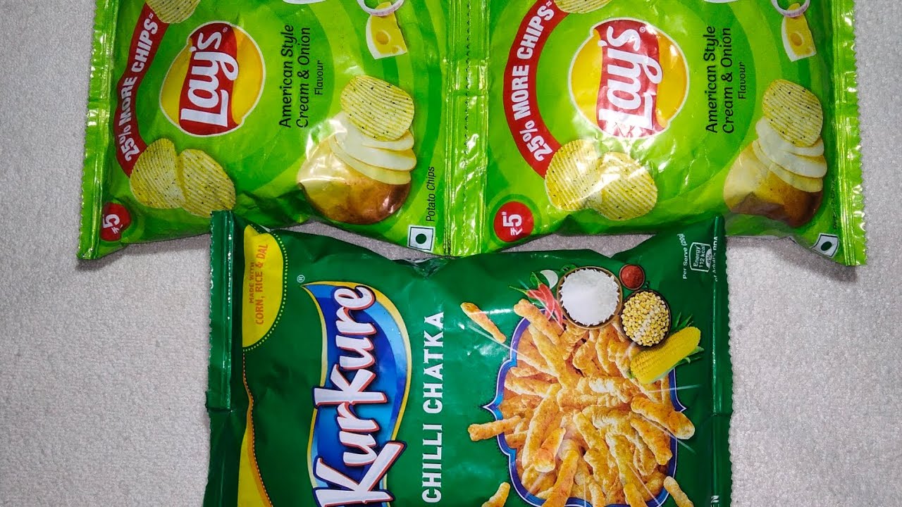 satisfing lays chips opening video and kurkure chilli chatka #asmr ...