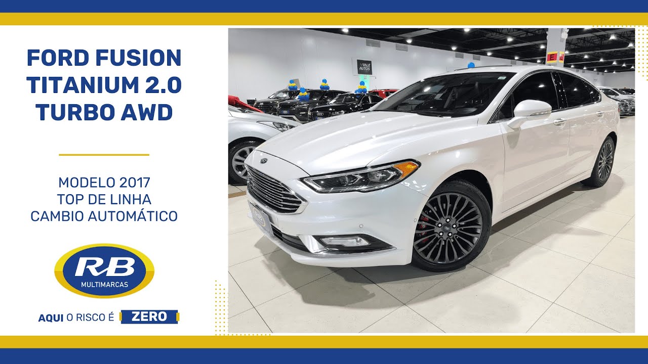 FORD FUSION 2017 TITANIUM AWD(4X4) 2.0 TURBO DE 248 CV TOP DE LINHA ...