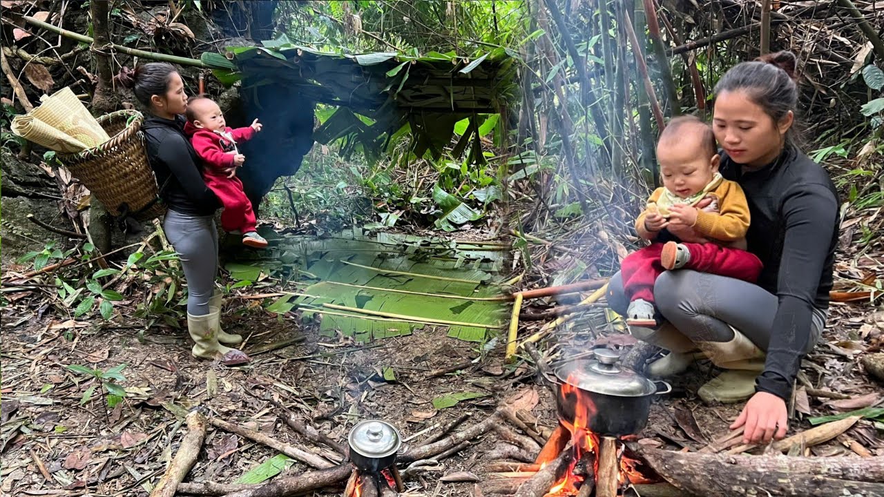Living Close to Nature – Setting Up a Small Forest Camp and Making a ...