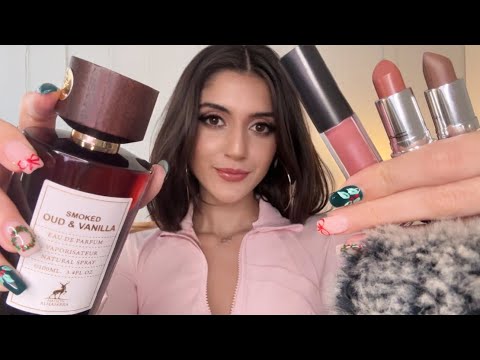 ASMR New Makeup Haul 😍 Whispering, Makeup Tapping, Fragrance Tapping, Tongue Clicking
