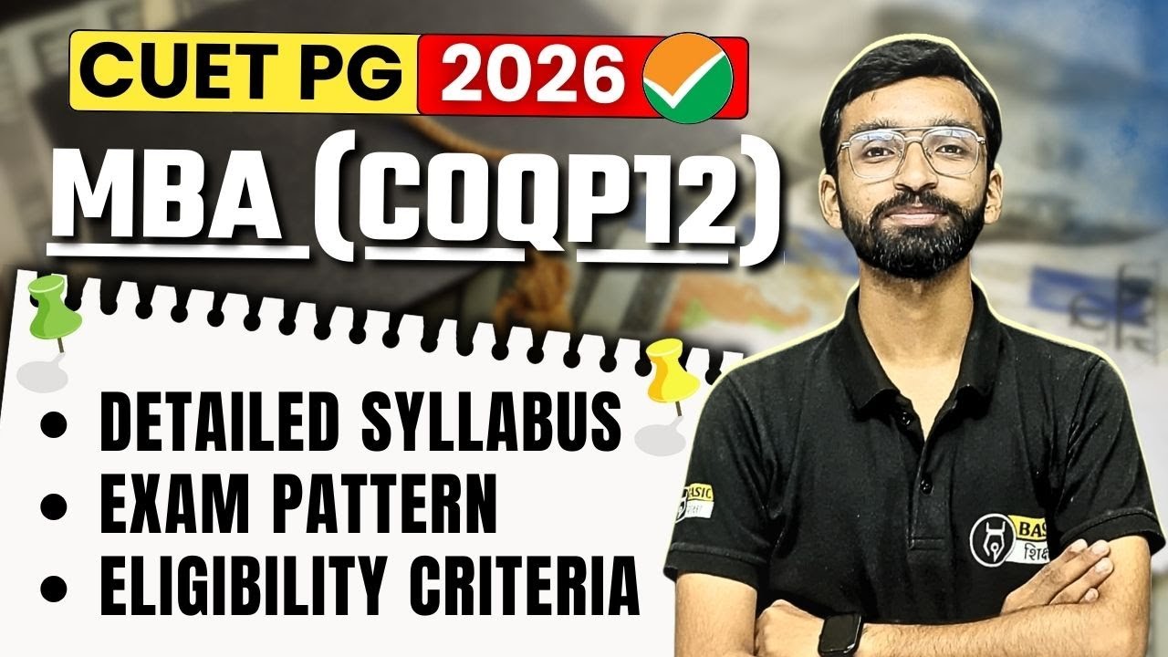 CUET PG General MBA Detailed Syllabus, Booklist and Free notes | CUET ...