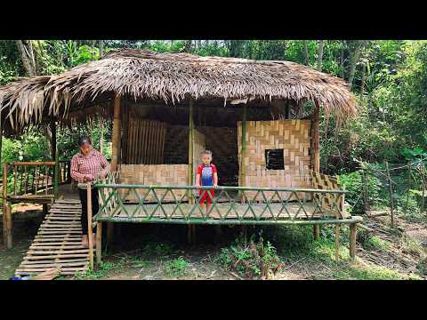 Full Video: Start To Finish - Building a New, Sturdy Bamboo House in the Valley in 350 Days