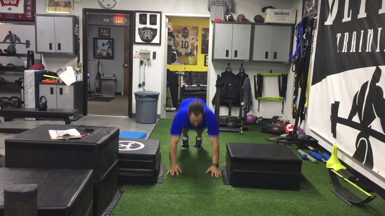 Power Push Up onto Boxes - YouTube