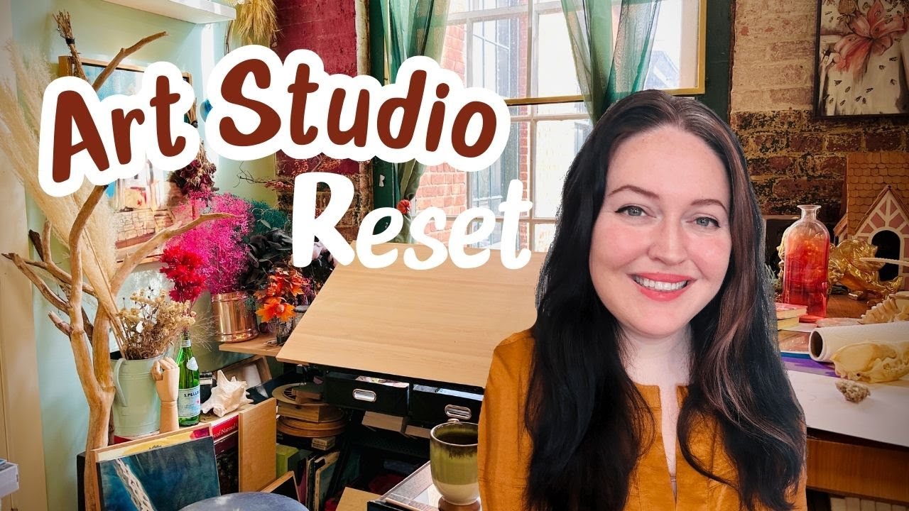 Cleaning & Organizing the Studio | Art Studio Reset - YouTube