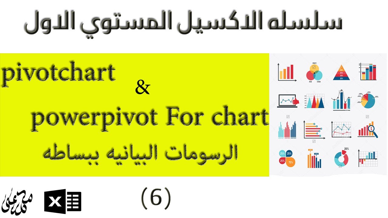 pivot chart and powerpivot for chart - YouTube