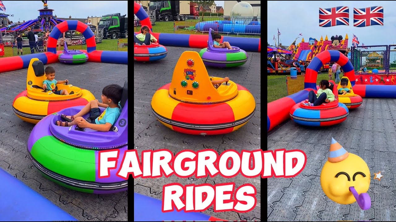 FAIRGROUND RIDES - COOL LONDON FUNFAIR MINI BUMPER CARS - YouTube