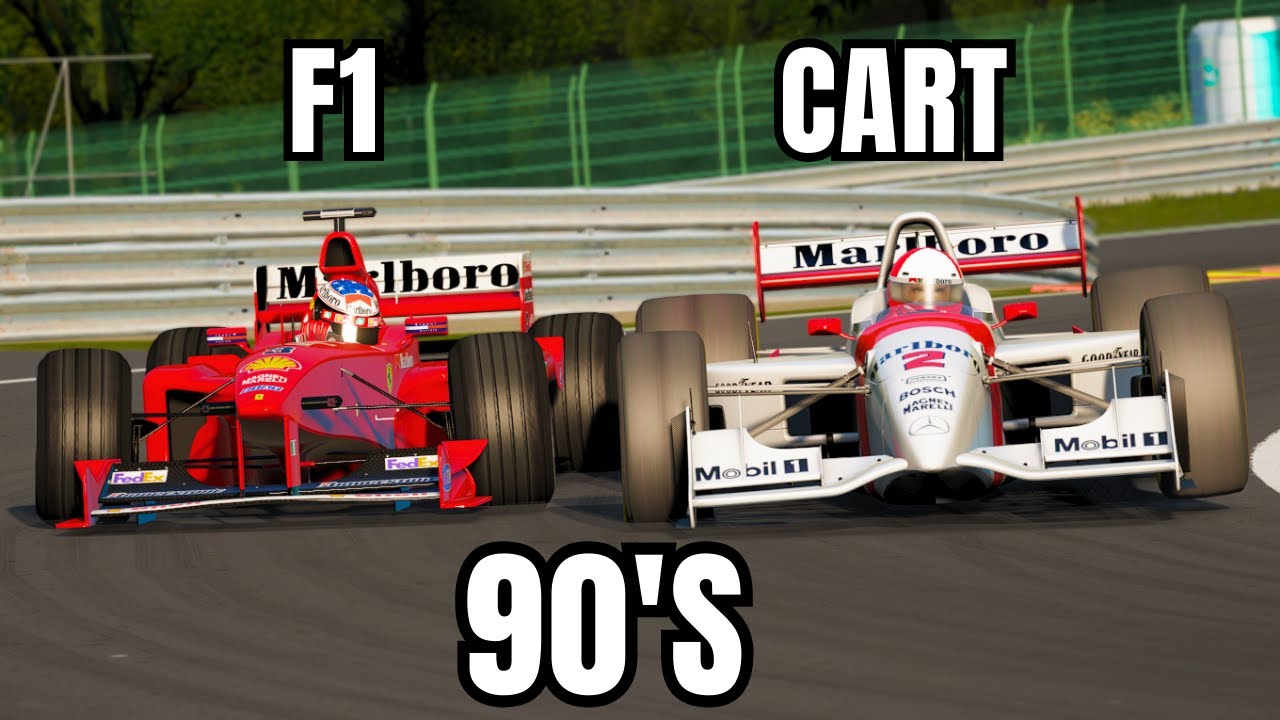 CART vs F1 | A BATTLE Between The FASTEST FORMULA CARS of the 90s - YouTube