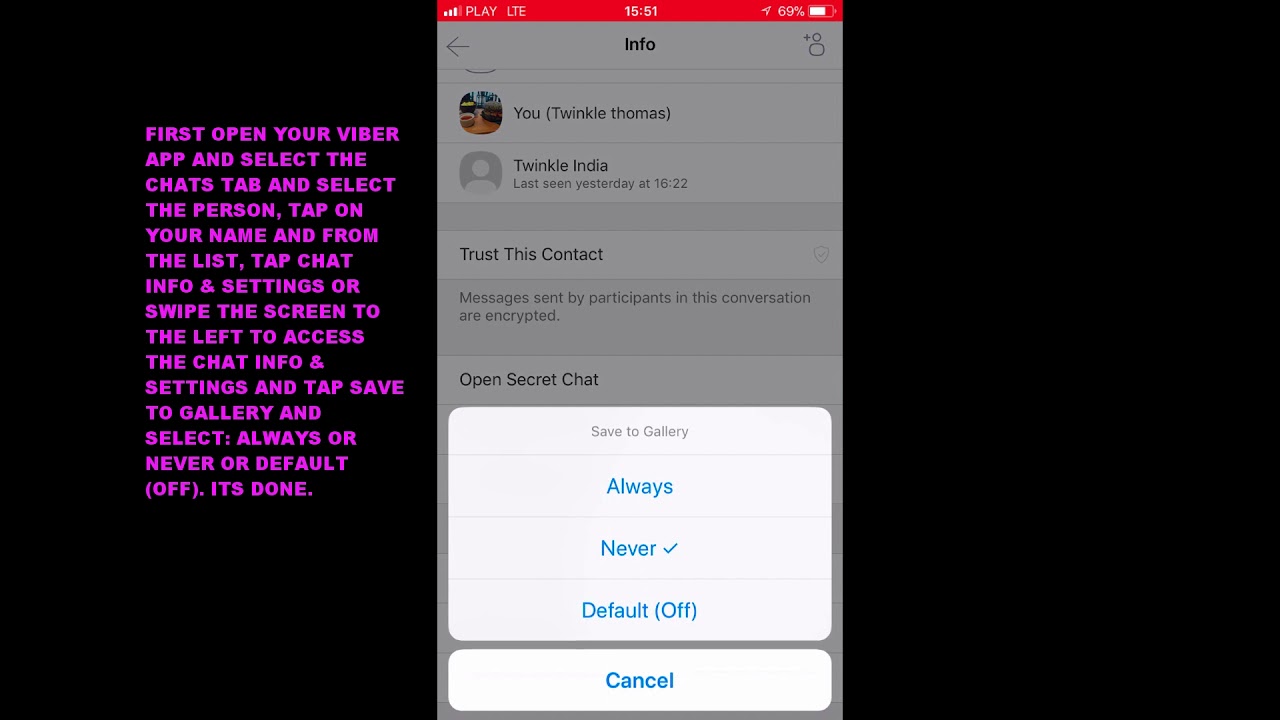 HOW TO ENABLE OR DISABLE SAVE TO GALLERY OPTION INDIVIDUAL CONTACT IN VIBER APP IOS YouTube how-to-enable-or-disable-save-to-gallery-option-individual-contact-in-viber-app-ios-youtube