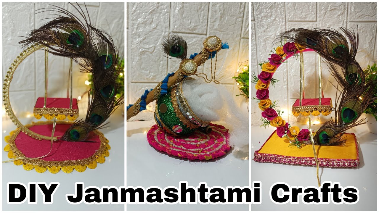 DIY janmashtami crafts/DIY krishna jhula/DIY krishna jhula for ...