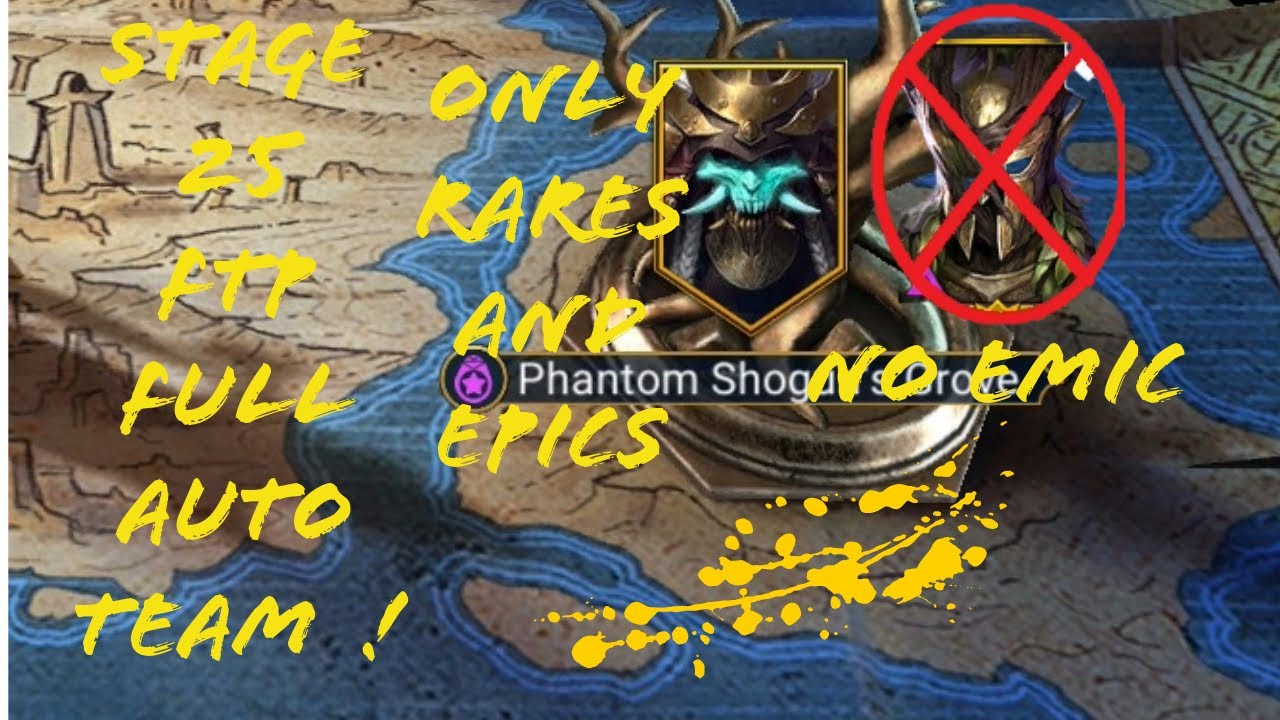 FTP Phantom Shogun 25 team : no Emic . with 4 rares and 1 epic Raid ...