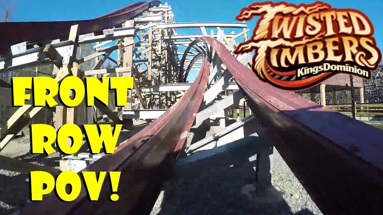 Twisted Timbers Front Row Mounted POV Kings Dominion New Ride! - YouTube