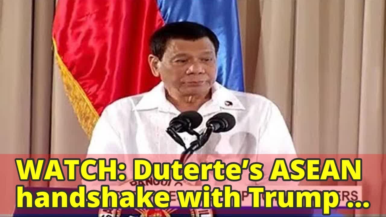 WATCH: Duterte’s ASEAN handshake with Trump enters cartoon immortality ...