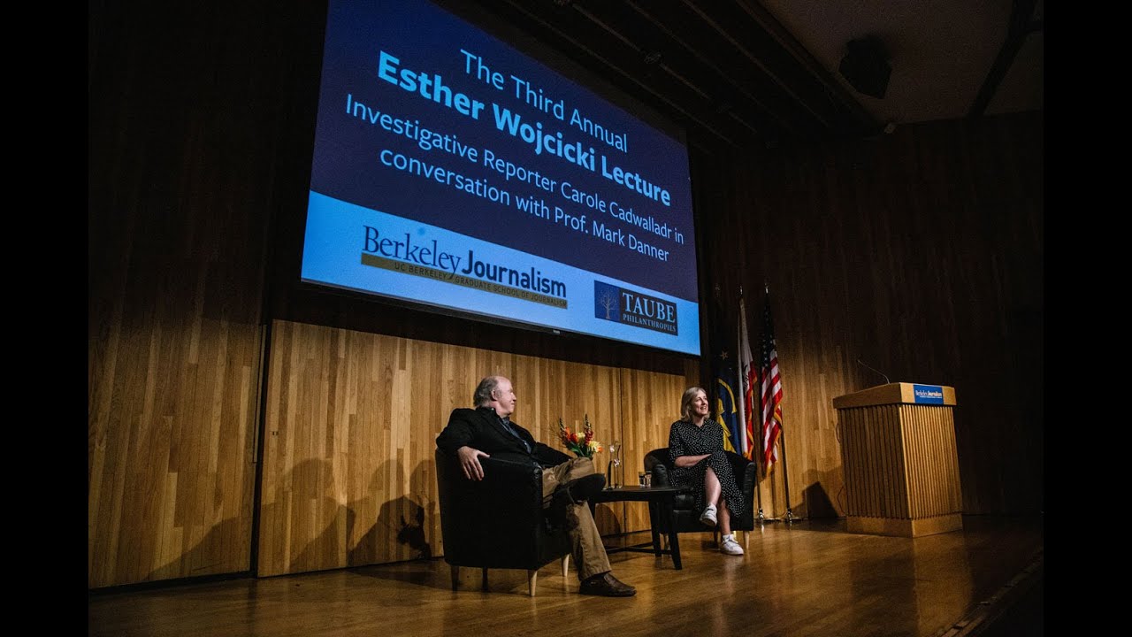 Investigative Reporter Carole Cadwalladr in conversation with Prof. Mark Danner - YouTube