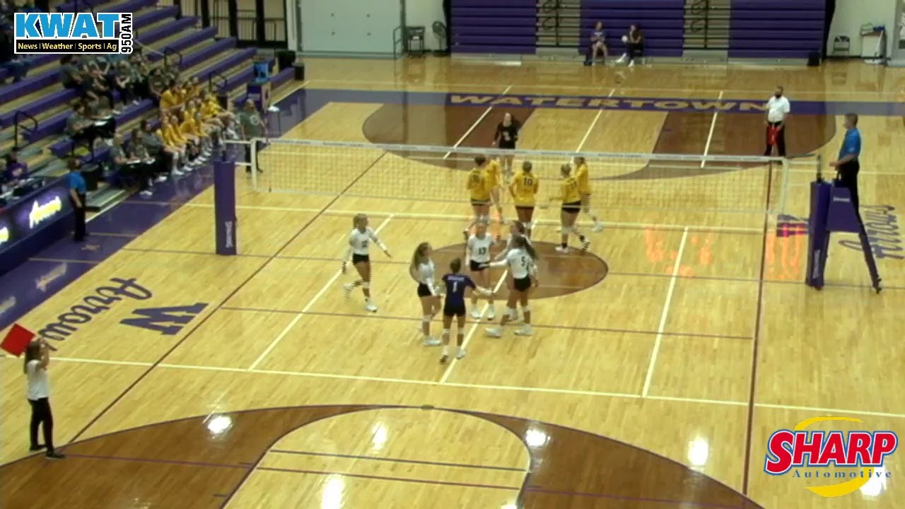Watertown Arrows vs Mitchell volleyball - YouTube