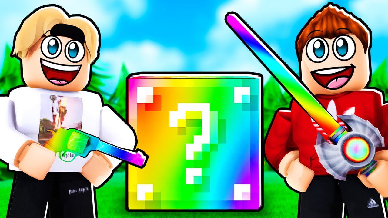 MYSTERY LUCKY BLOCK BATTLE?! (Roblox) - YouTube