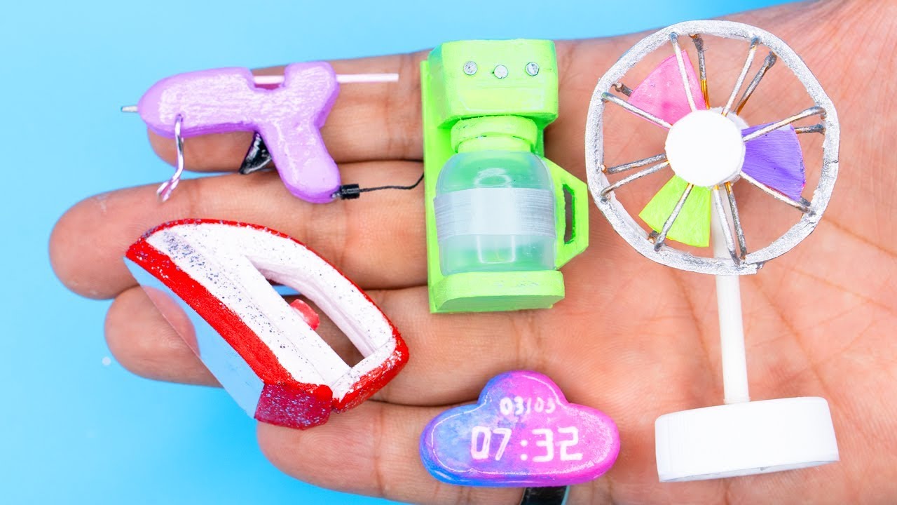 12 DIY MINIATURE REALISTIC HACKS AND CRAFTS - YouTube